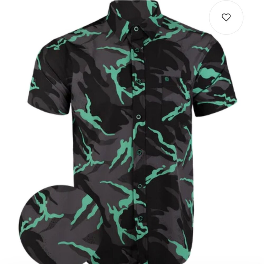 Warrior Camos Toxic Waste Dpm Button Down Shirt Size … - Gem